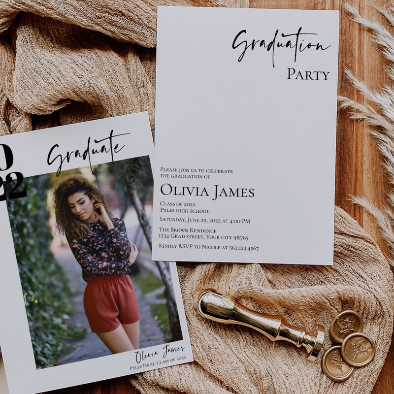 Graduation Invitation Template - Etsy