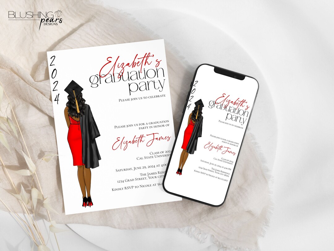 Personalized Graduation Invitation, Class of 2023 Graduation Party, She ...