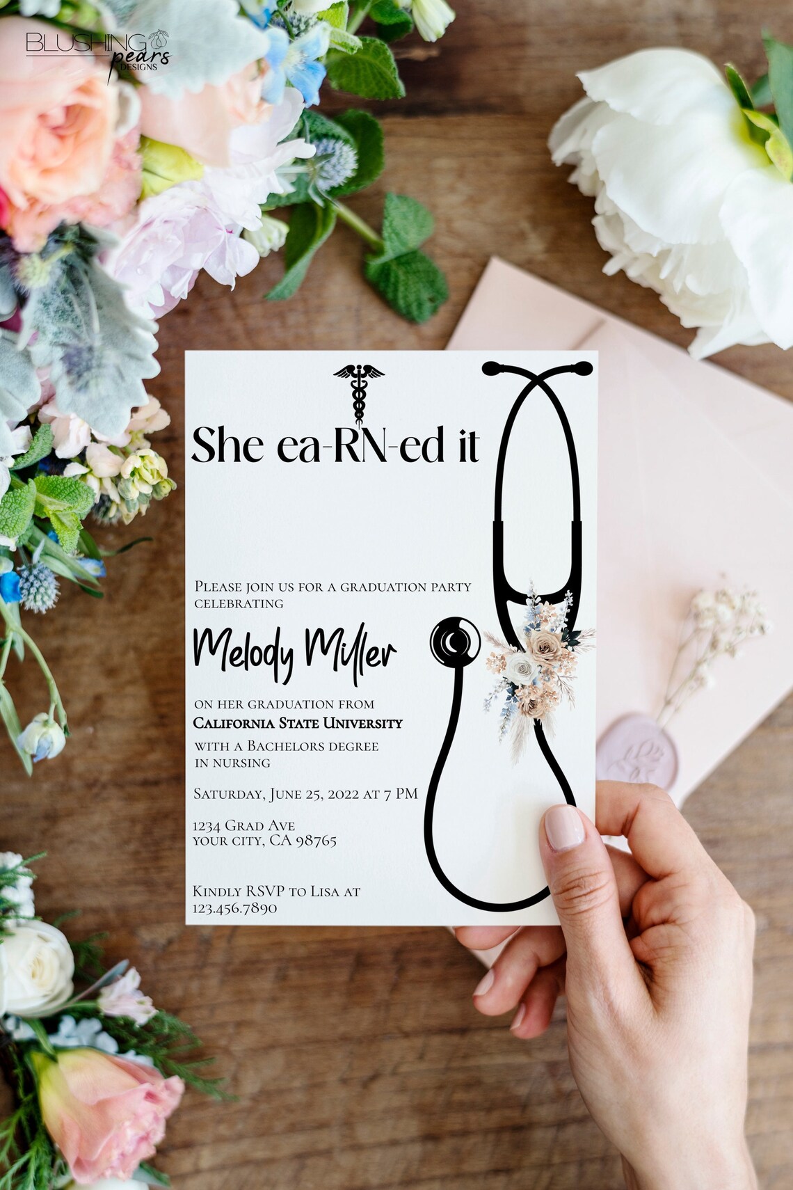 Nurse Graduation Invitation, Nurse Invitation, Safety First Party ...