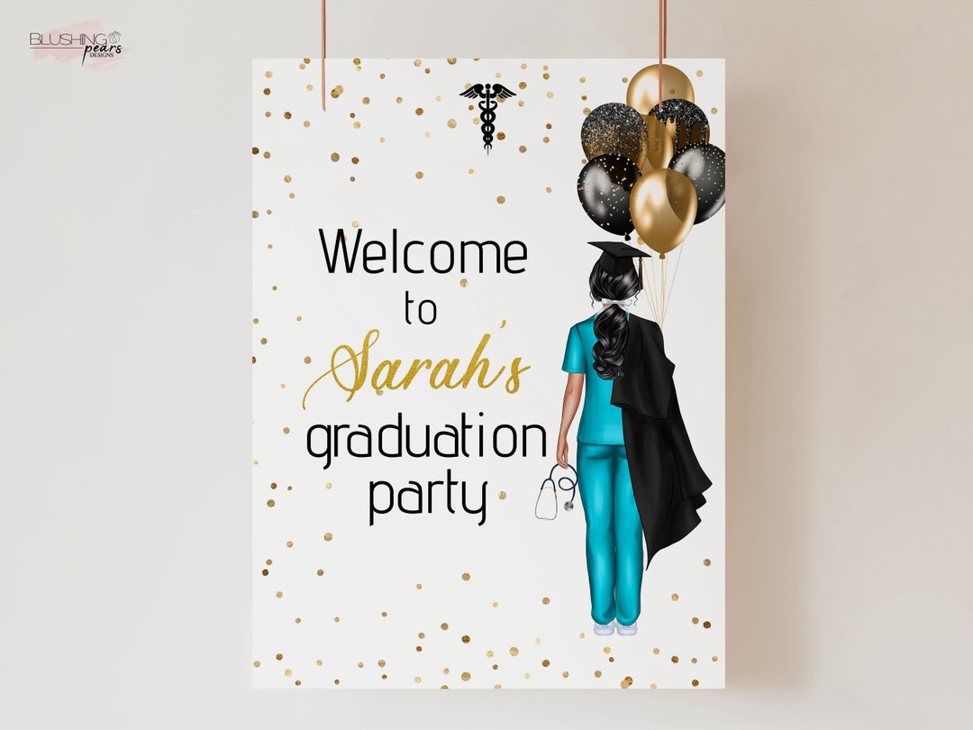 Nurse Graduation Welcome Sign, Nurse Welcome Sign, Safety First Party ...