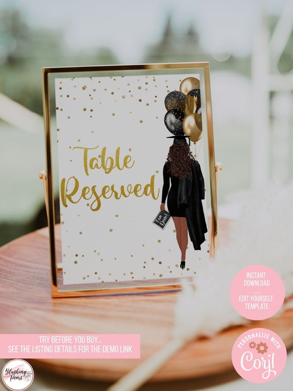 Personalized Graduation Table Numbers Class of 2022 | Etsy