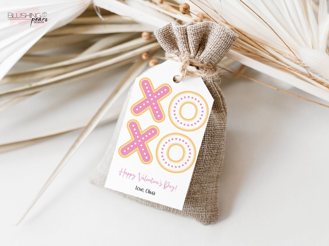 Editable Valentine's Day Gift Tag, Happy Valentine’s Day Printable Tag ...