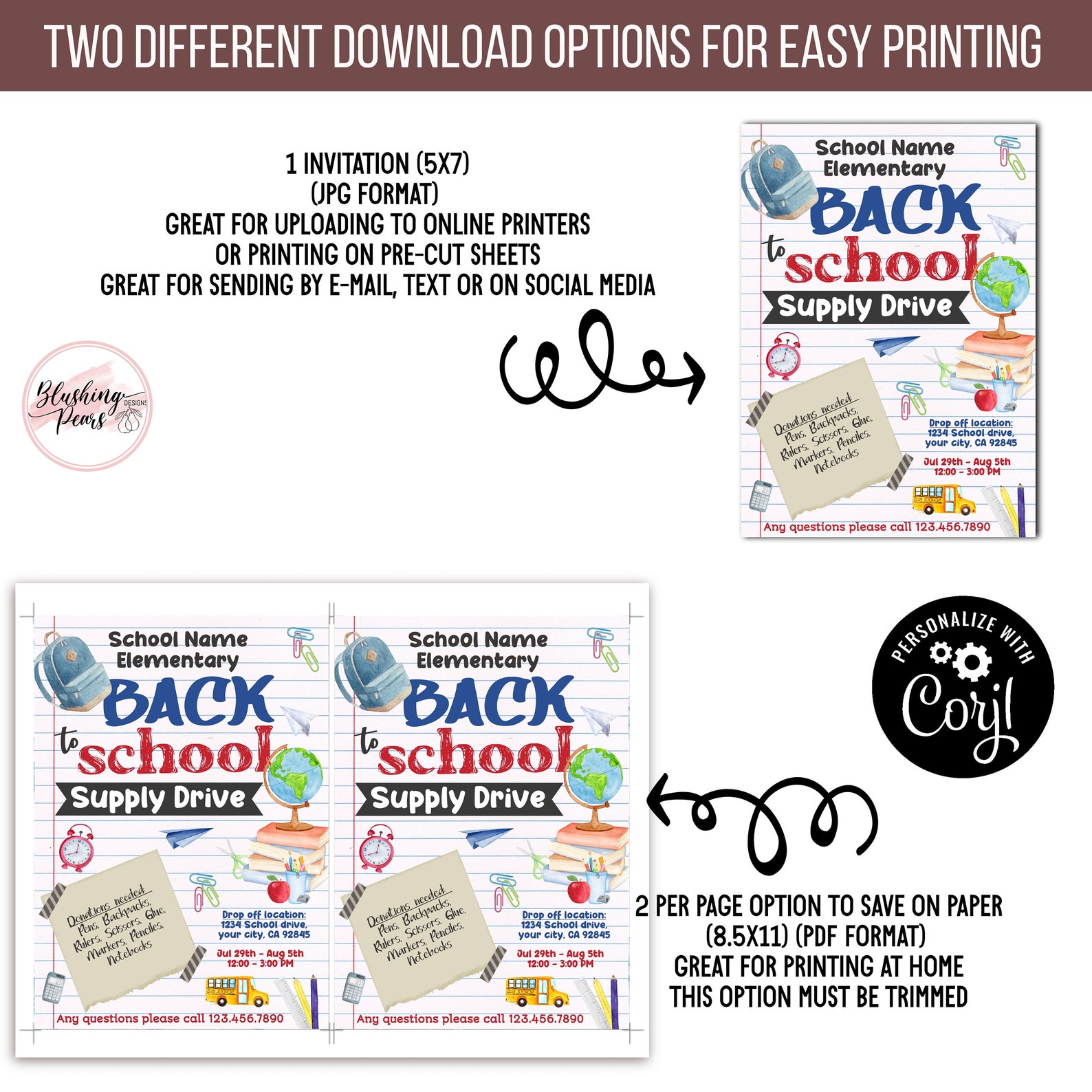 Back to School Open House Meet Your Teacher Flyer EDITABLE - Etsy