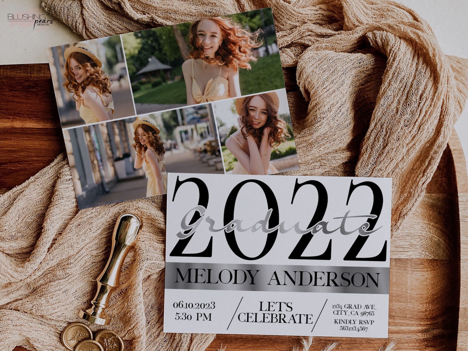 Graduation Invitation Photo Graduation Announcement Class of - Etsy