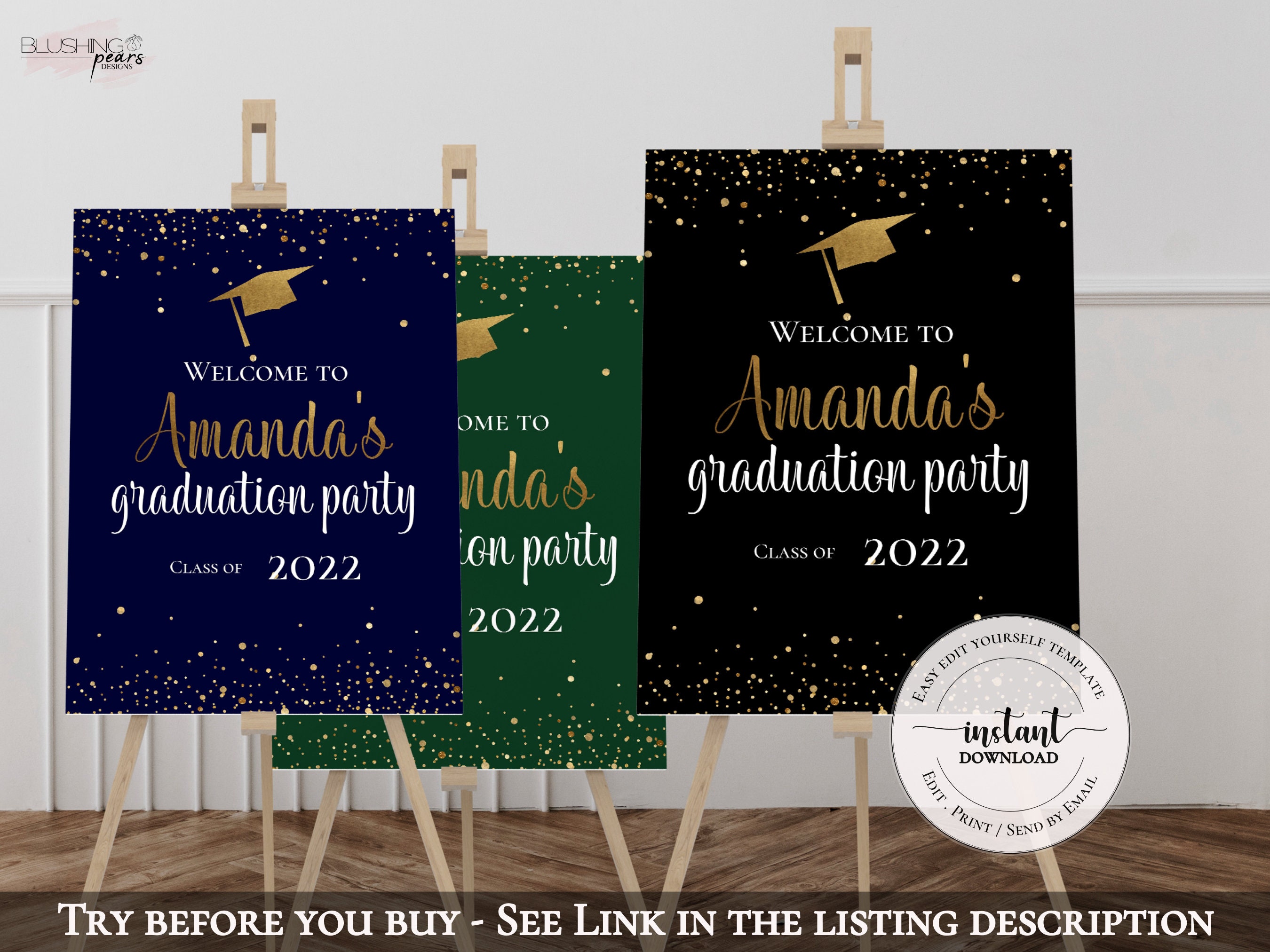 2022 Graduation Party Background