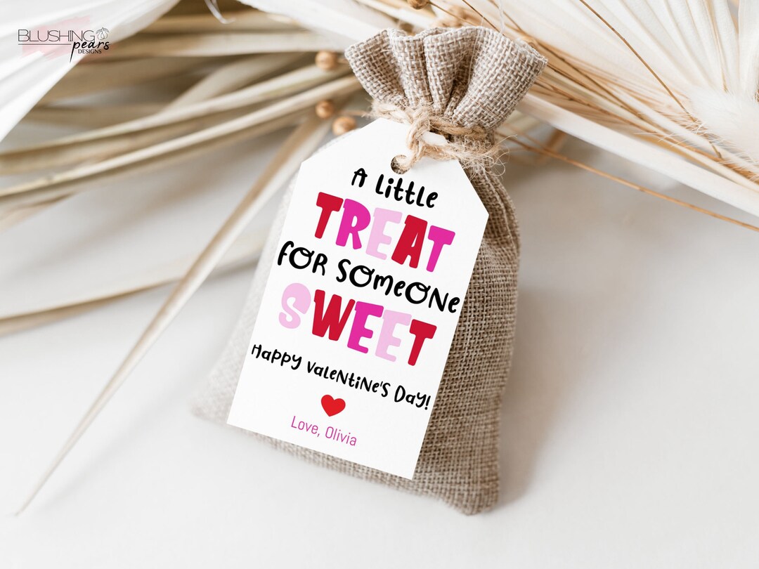 Sweet Treat Valentine's Day Gift Tags, Happy Valentine’s Day Printable ...
