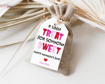 Sweet Treat Valentine's Day Gift Tags, Happy Valentines Day Printable ...