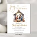 Nativity Flyer, Religious Christmas Party Flyer, Nativity Christmas ...