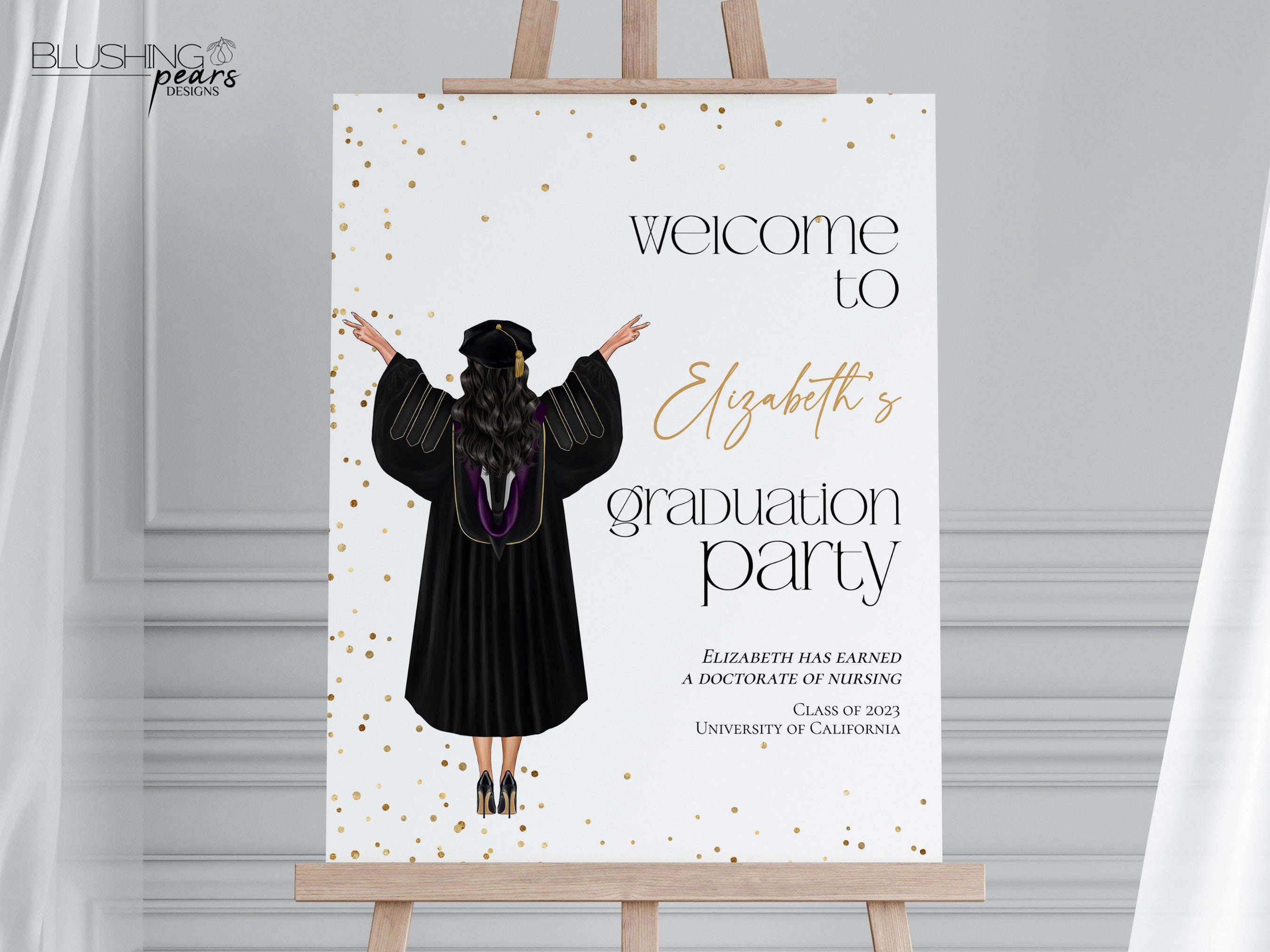 Personalized Phd Doctorate Graduation Welcome Sign, Doctorate ...
