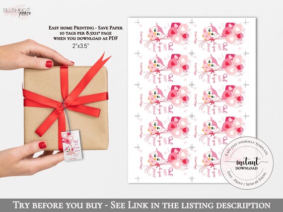 Owl Valentine Printable Labels Free Printable Owl Valentines Day