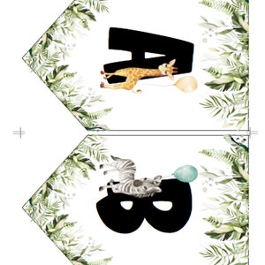 Safari Birthday Banner, Animal Flag Banner, Wild Birthday Wall Banner ...
