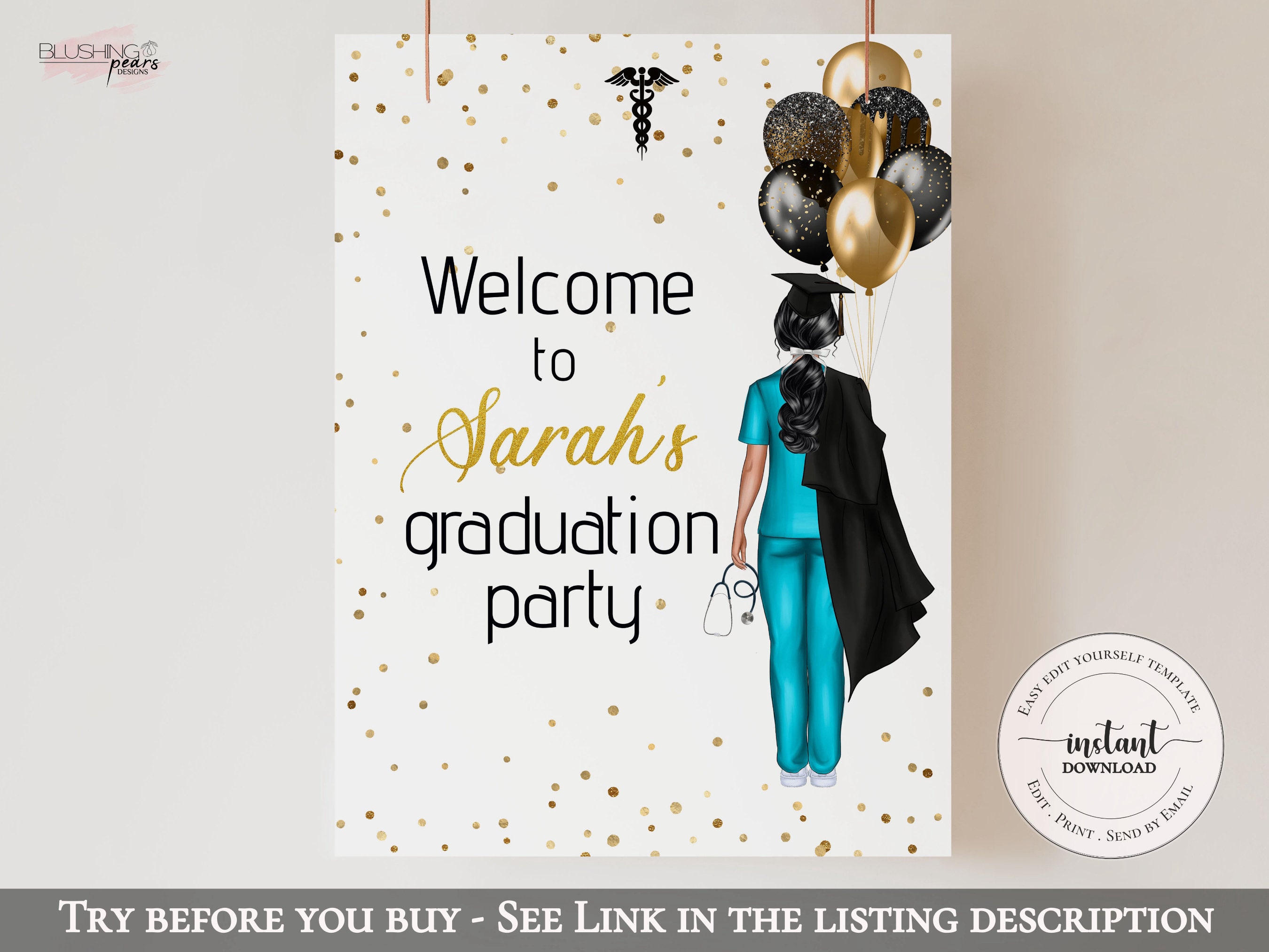 Nurse Graduation Welcome Sign Nurse Welcome Sign Safety - Etsy