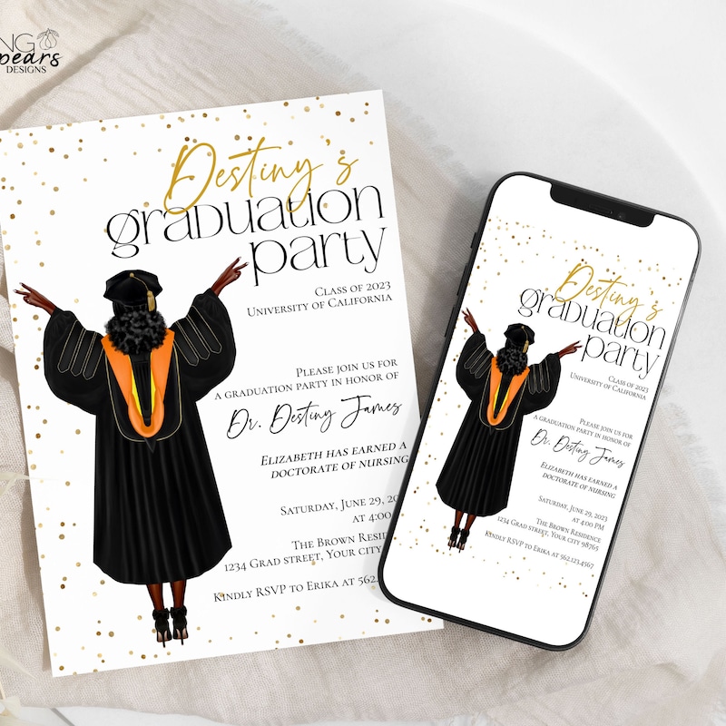 Doctorate Graduate Invite - Etsy