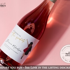Graduation Champagne Labels, Grad Party Custom Wine Label, Graduation ...