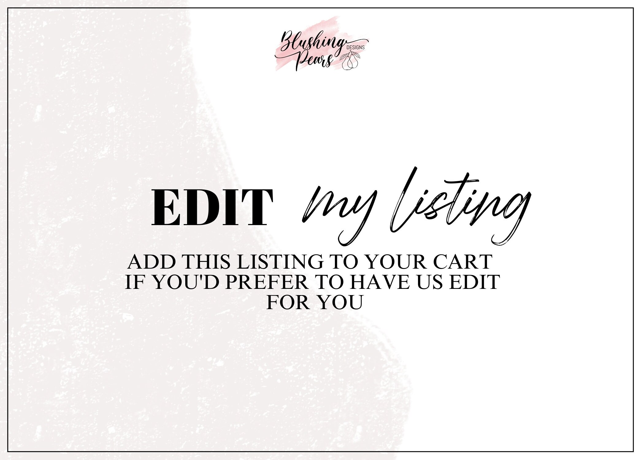 EDIT my order for me // CUSTOMIZE my Instant Download for me | Etsy