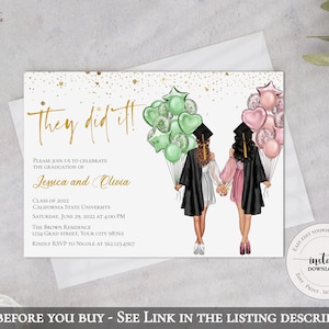 Sibling Graduation Invitation, Class of 2023 Graduation Party, Brother ...