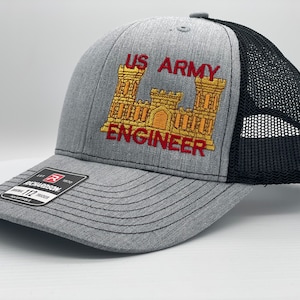 US Army Engineer Corp Embroidered Hat - Etsy