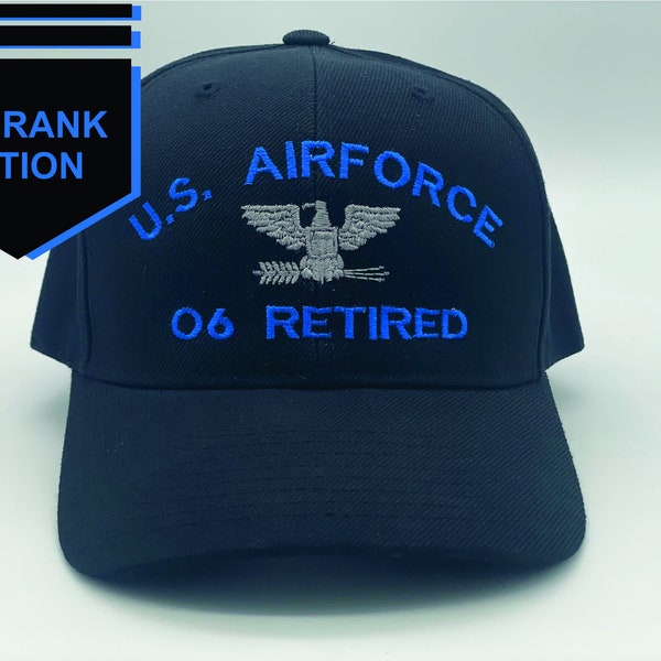 Us Air Force Retired Baseball Caps - Etsy