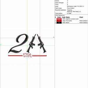 2nd Amendment, 2A for Machine Embroidery Use | Instant Download | 10 ...