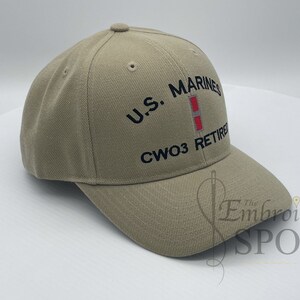 US Marine Corps ALL Ranks Retired Embroidered Hat | USMC | Devil Dogs ...