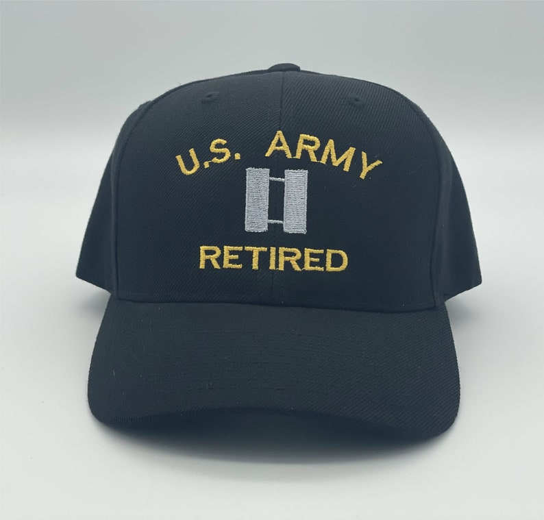 US Army ALL Ranks Retired Embroidered Hat - Etsy