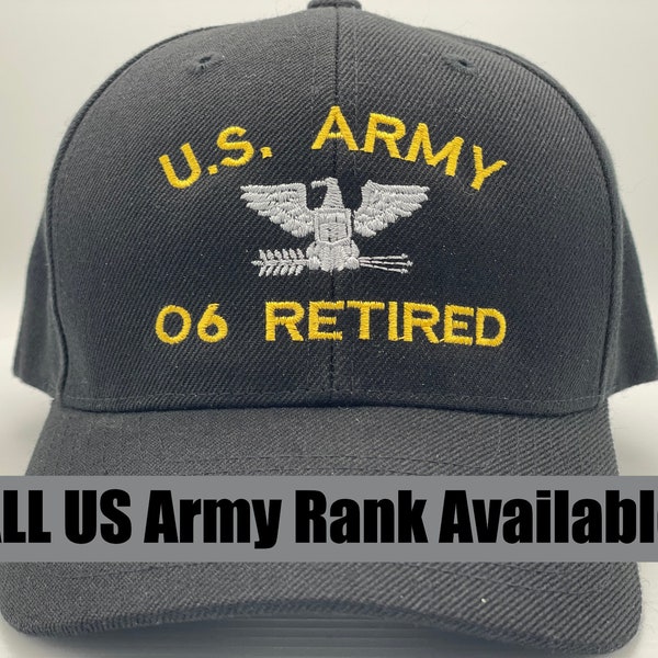 Us Army Retired Cap - Etsy