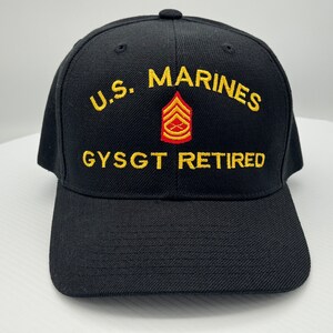 US Marine Corps ALL Ranks Retired Embroidered Hat | USMC | Devil Dogs ...