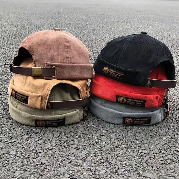 Vintage Docker Cap Brimless Hat Breathable Beanie Hats | Etsy