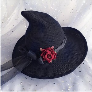 Halloween Witch Hat, Gothic Magic Costume Accessories Props Vintage ...