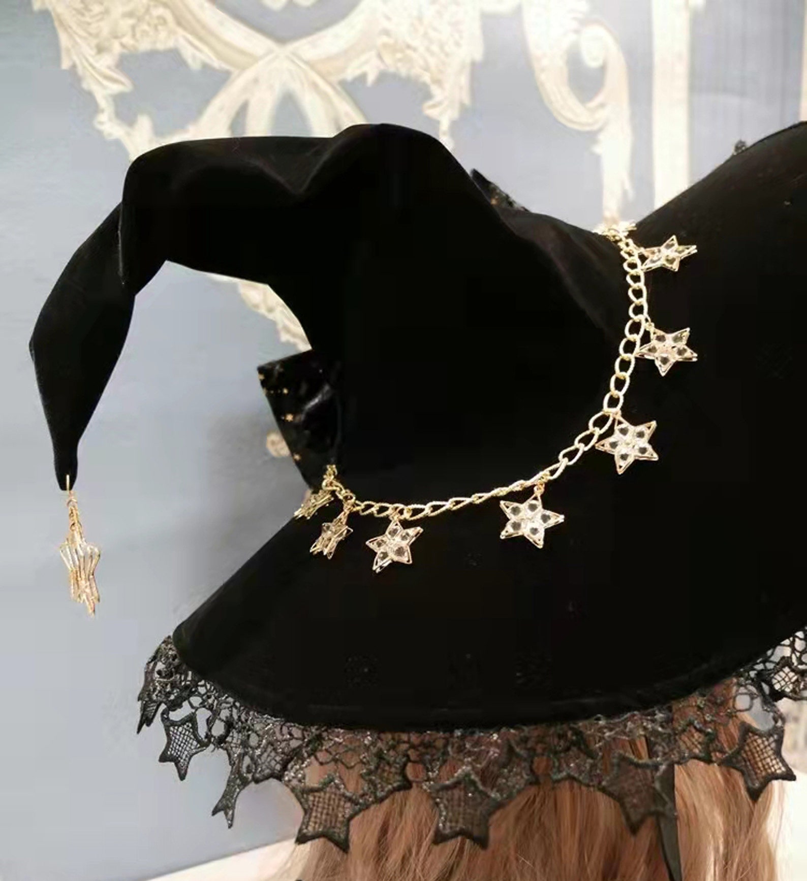 Halloween Witch Hat Gothic Magic Costume Accessories Props - Etsy