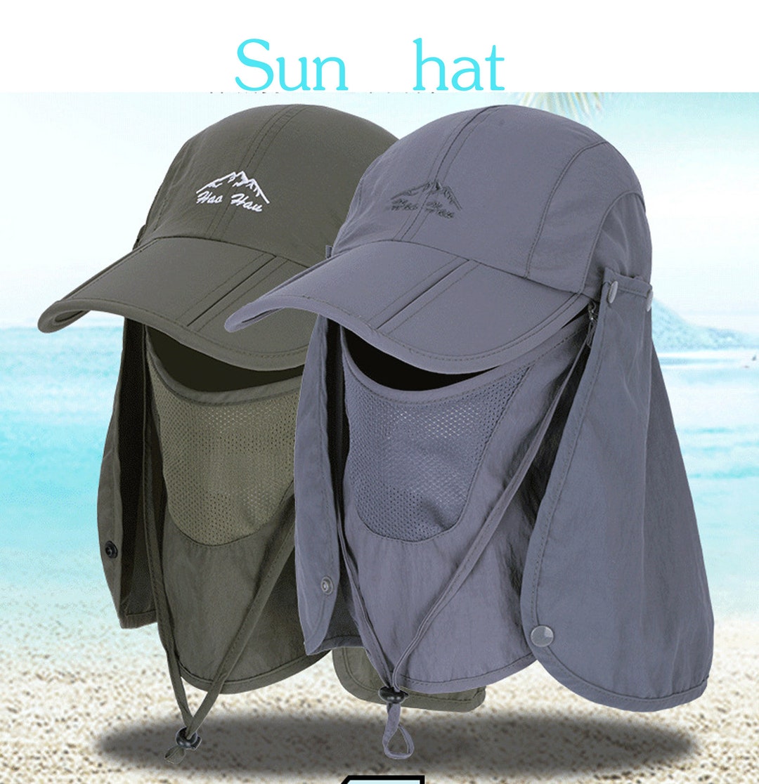 Sun Hats, Outdoor Sunscreen Cap,anti Ultraviolet Sunshade Cap, Men's ...