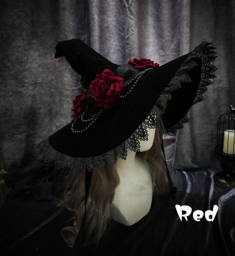 Handmade Halloween Witch Hat Gothic Magic Costume Props - Etsy