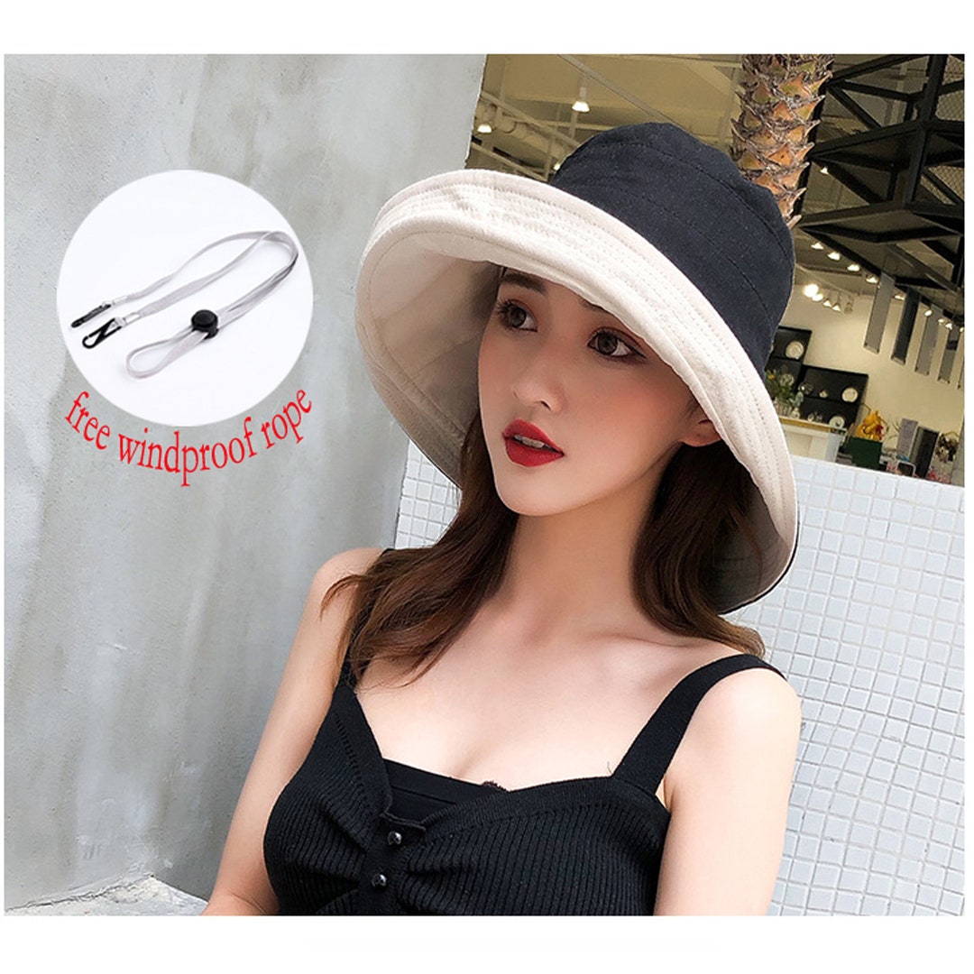 Double Side Bucket Hat Wide Brim Bucket Hats Fisherman Hat - Etsy