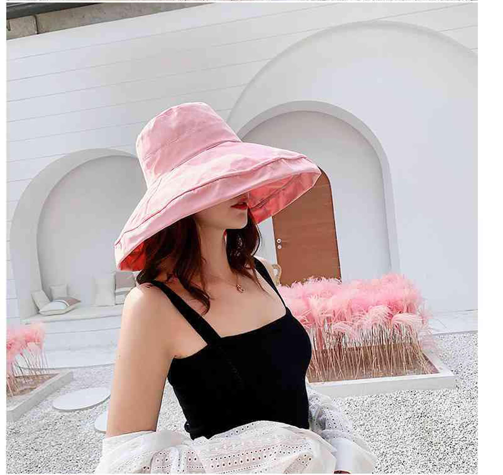 Bucket Hat Wide Brim Bucket Hats Fisherman Hat Women's - Etsy Israel
