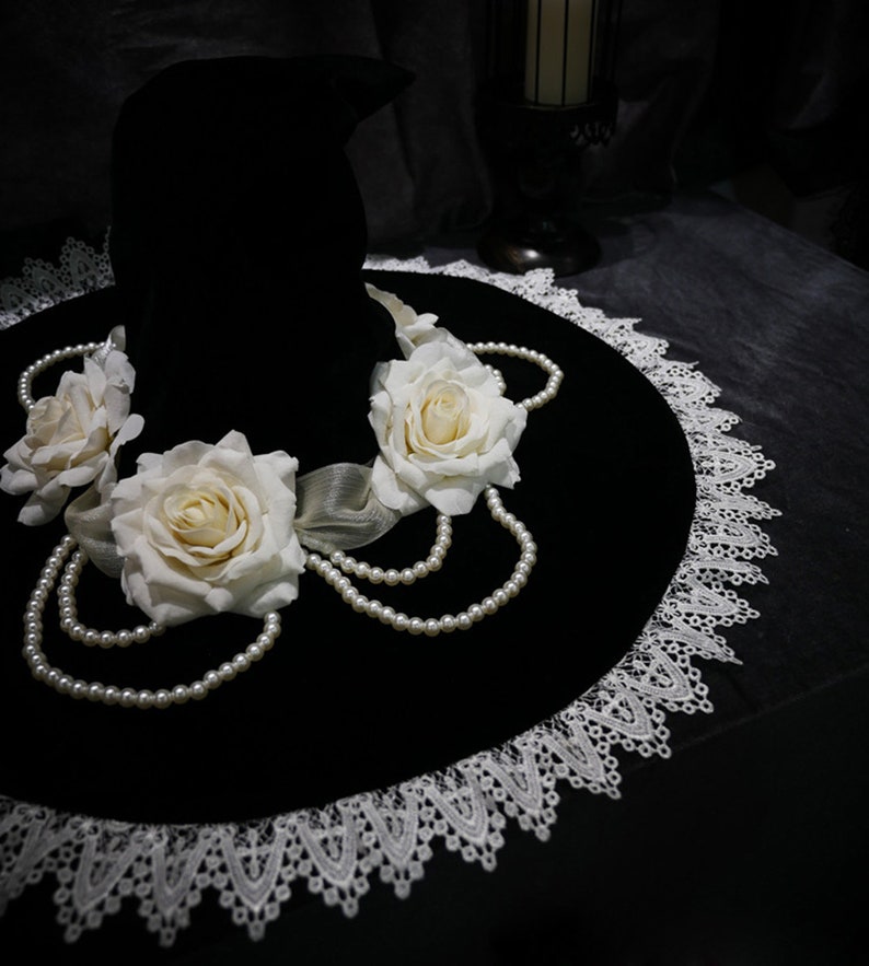 Handmade Halloween Witch Hat Gothic Magic Costume Props - Etsy