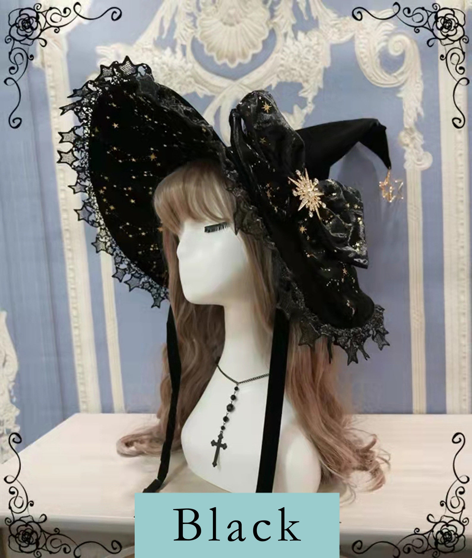 Halloween Witch Hat Gothic Magic Costume Accessories Props - Etsy