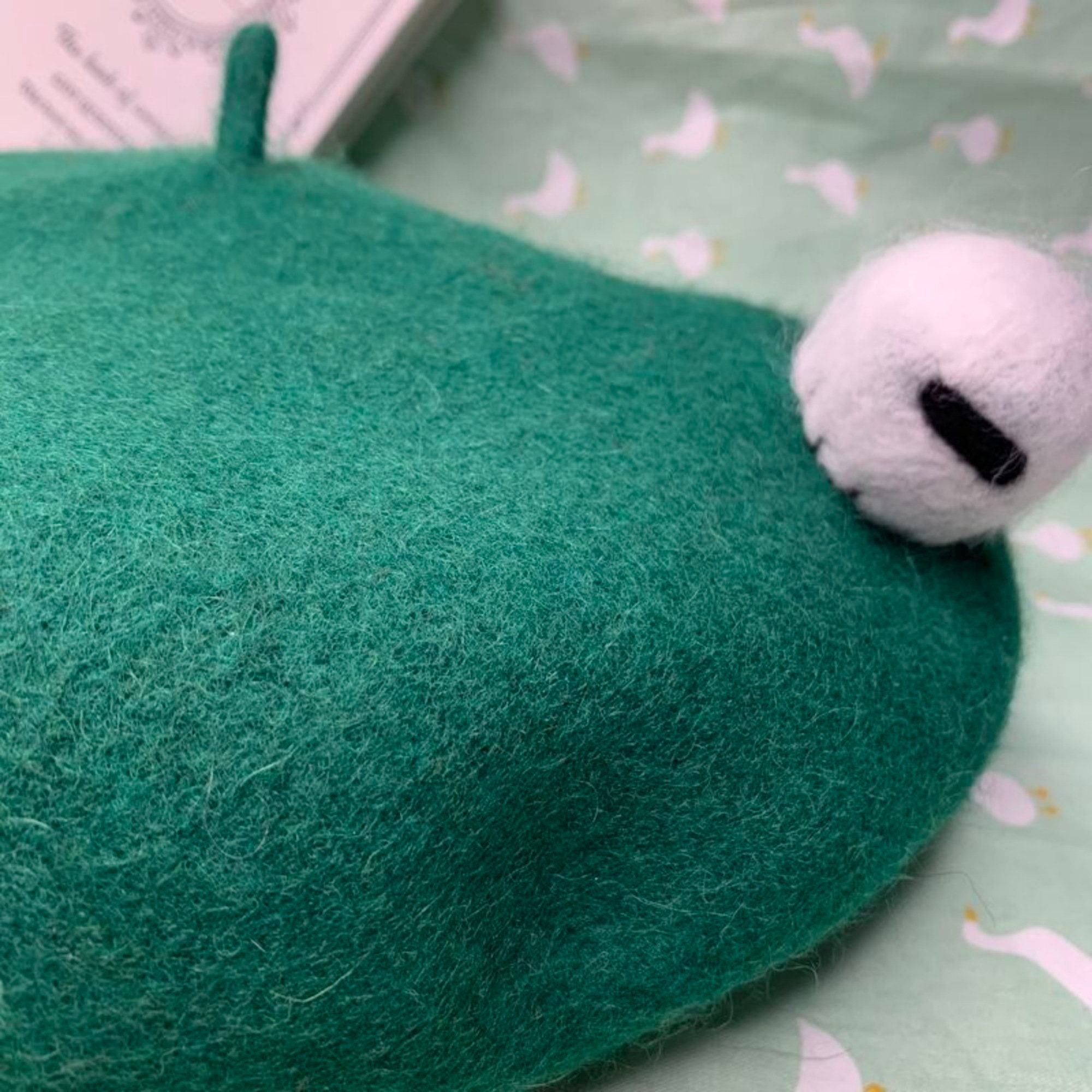 Handmade Frog Beret Froggy Beret Green Beret Animal Hat - Etsy Singapore