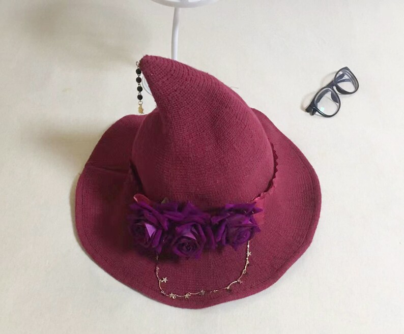 Handmade Halloween Witch Hat Gothic Magic Costume Accessories - Etsy