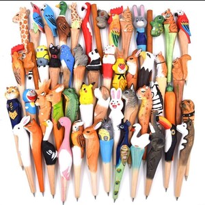 Handmade Wooden Carving Pen in Animal Shape/ Personalized Pen ...