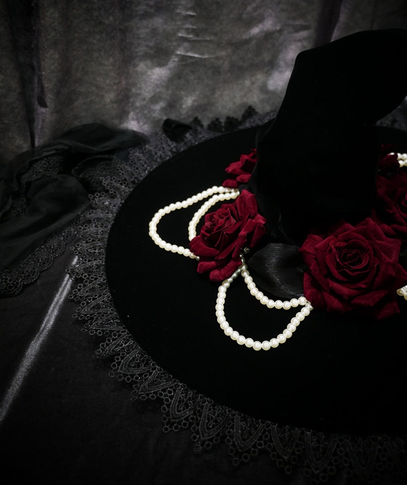 Handmade Halloween Witch Hat Gothic Magic Costume Props - Etsy
