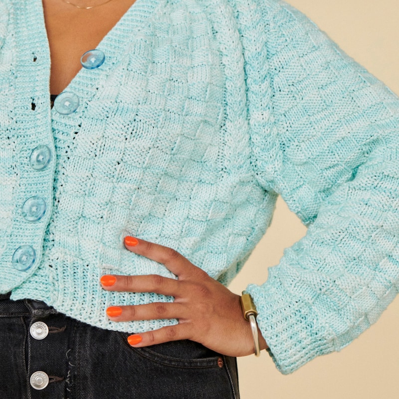 Cropped Cardigan Knitting Pattern - Etsy UK