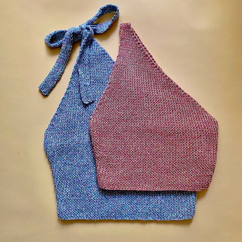 ONE SHOULDER Tank Top Knitting Pattern | Etsy