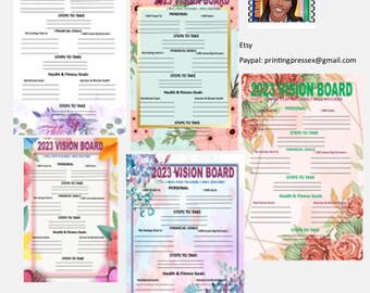 Goals and Vision Board Wallpaper Digital Wallpaper - Etsy UK