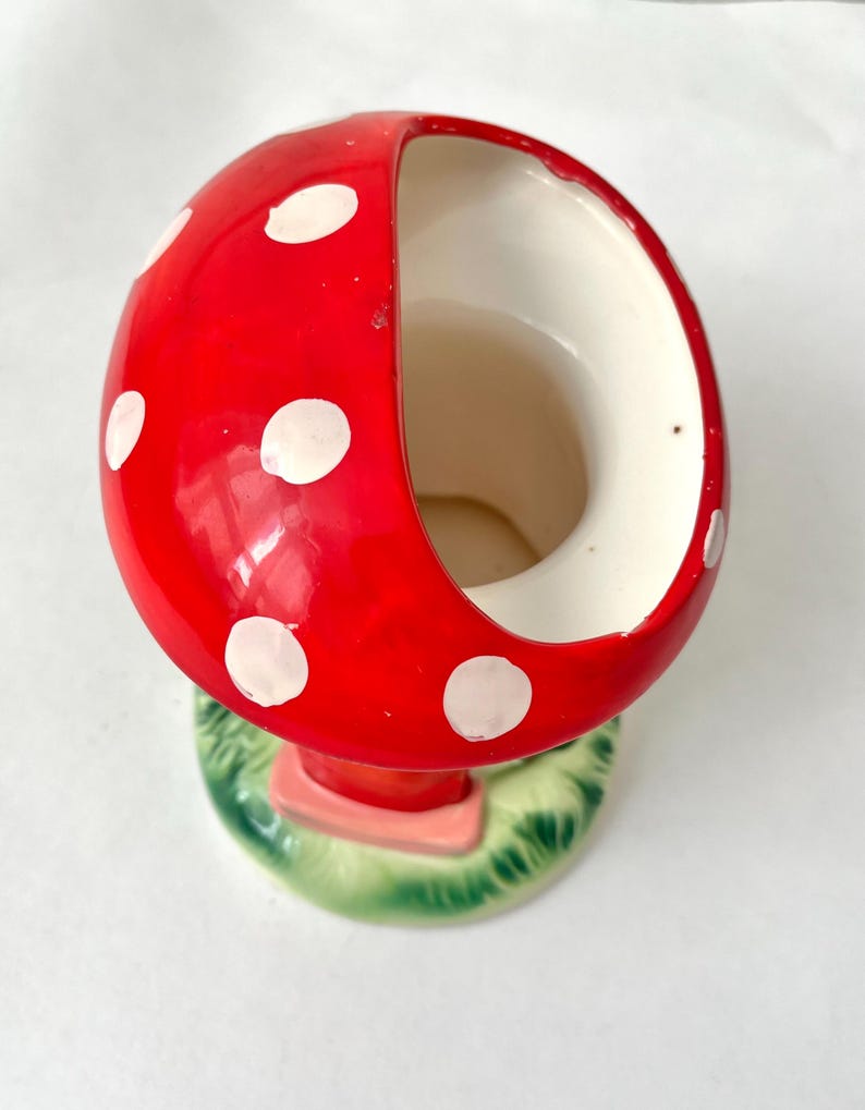 Vintage Lefton Pixie Elf Mushroom House Planter – Ceramic 5” - Japan - Etsy
