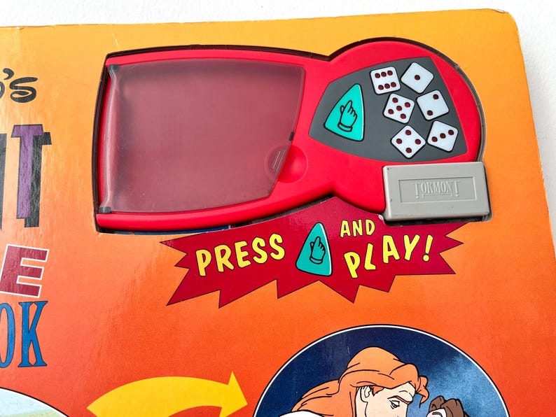 Vintage 1994 Disney's Giant Board Game Book 6 Games Works Electronic ...