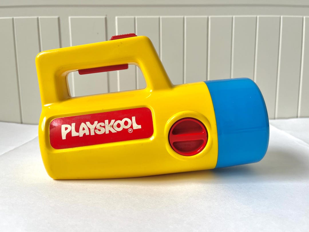 Vintage 1986 Playskool Flashlight Color-changing Red & Green Yellow ...