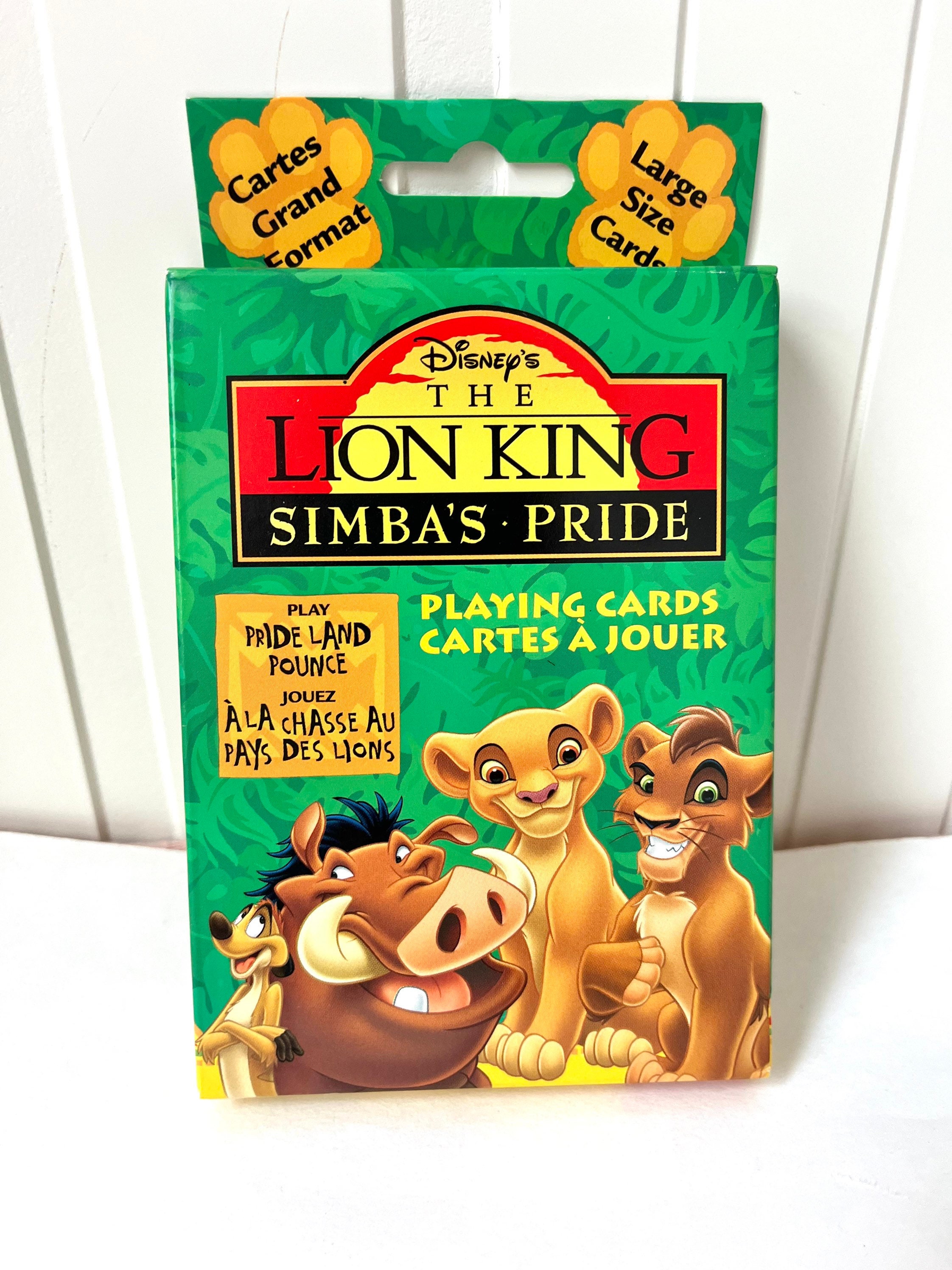 Vintage Lion King Simba's Pride Bicycle Playing Cards Disney Large Card ...
