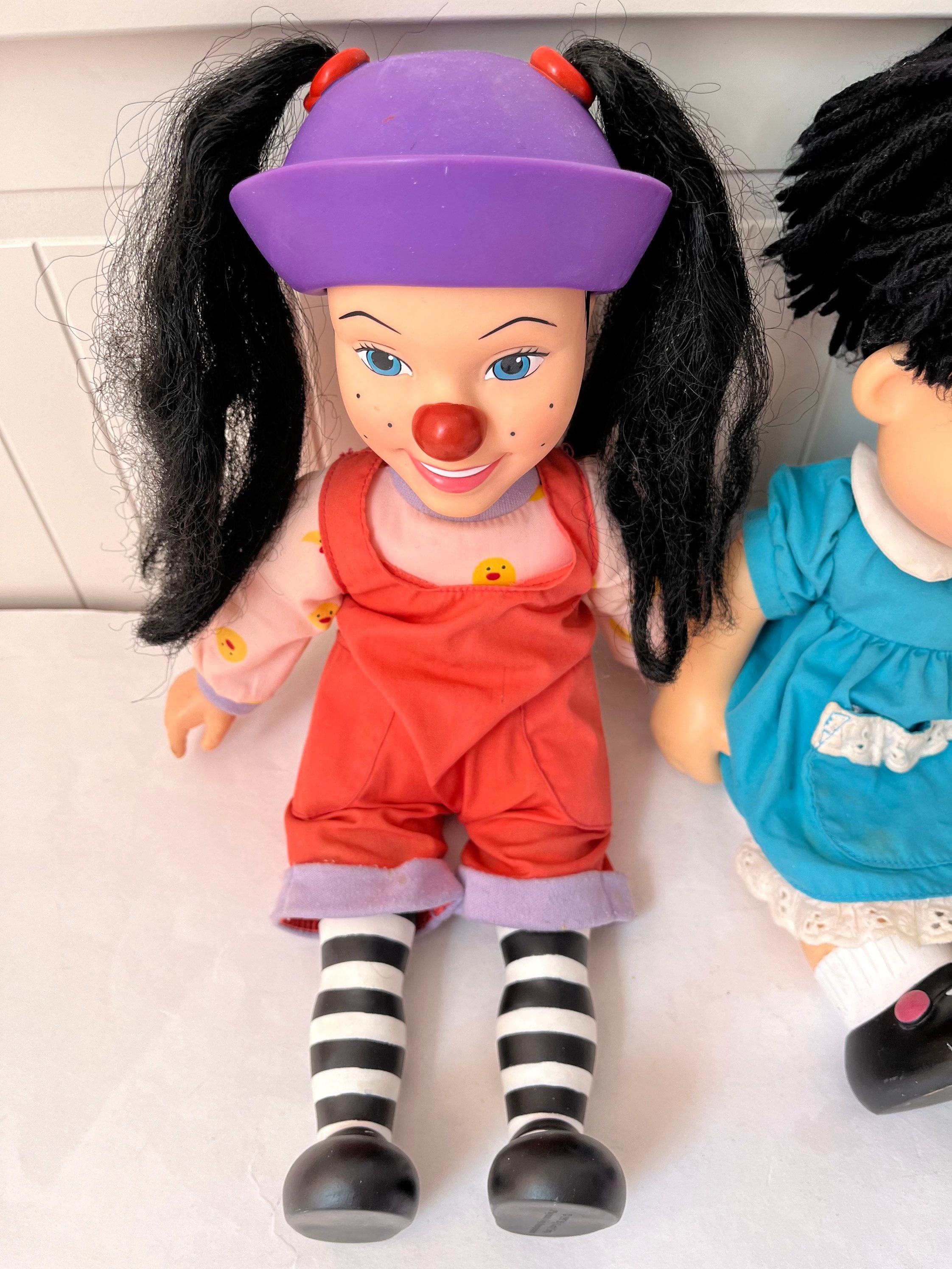 Vintage Big Comfy Couch Playmates Dolls Molly & Loonette Clown 1996-97 ...