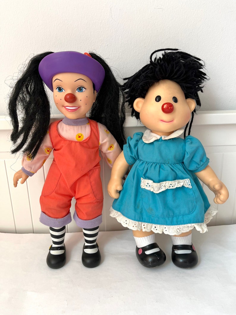 Vintage Big Comfy Couch Playmates Dolls Molly And Loonette Clown 1996 97 Plushvinyl Rare Etsy