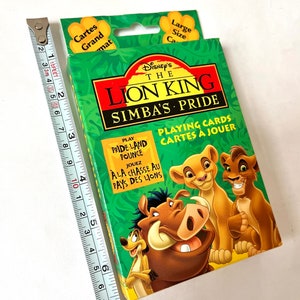 Vintage Lion King Simba's Pride Bicycle Playing Cards Disney Large Card ...